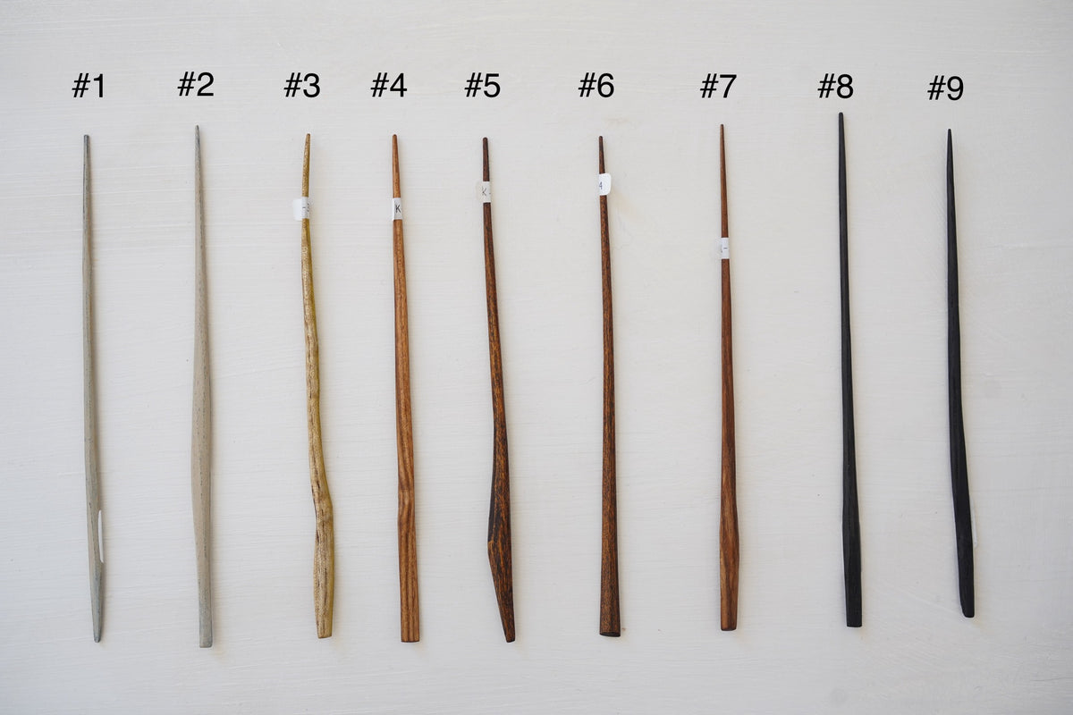Keiichi Murakami - Hand-carved Wooden Tea Needles – Kurashi Japanese Crafts